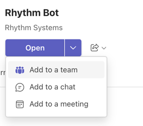 Rhythm integrated with Microsoft Teams