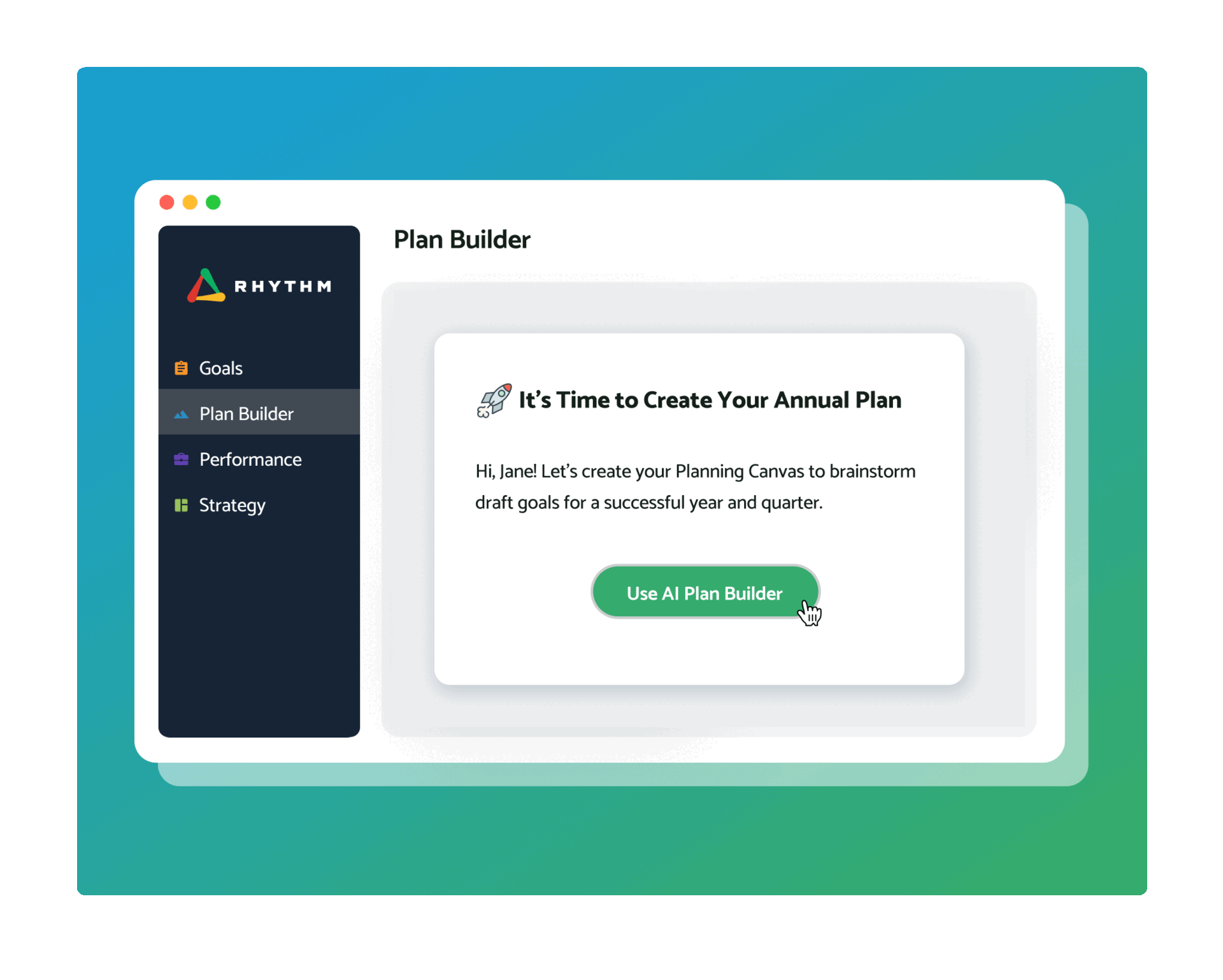 Best AI for Strategic Planning: Plan Builder by Rhythm Intelligence